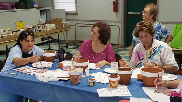 Members Learn One Touch Painting - GFWC Lutz-Land O'Lakes Woman's Club